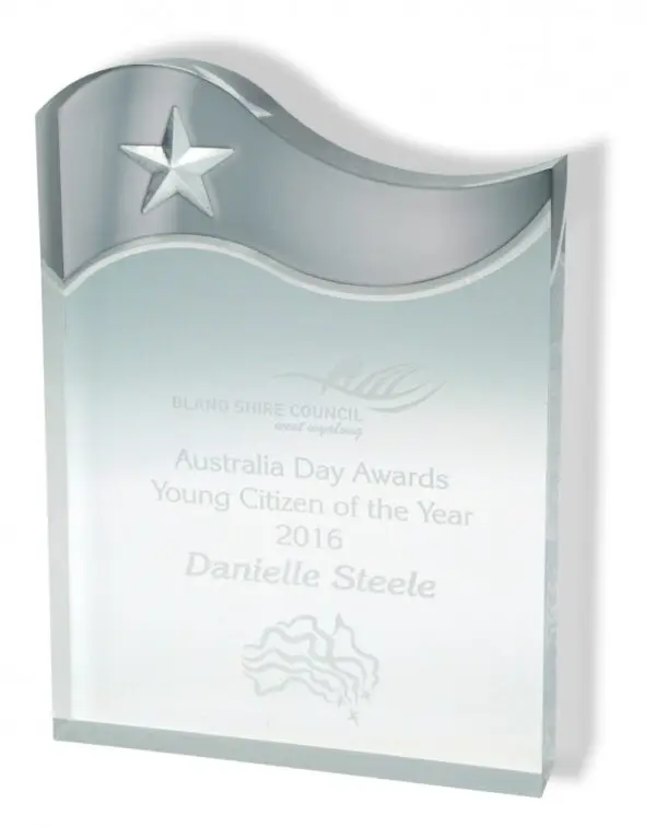 Acrylic Plaque Wave. - Above All Trophies