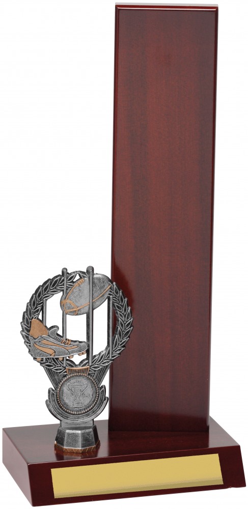 Aussie Rules Timber Trophy (Walnut) - Above All Trophies